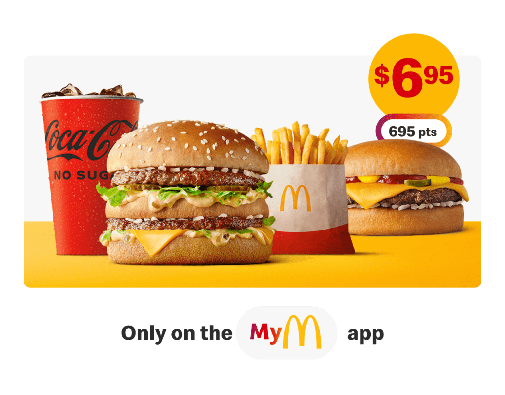 DEAL McDonald s 6 95 Small Big Mac Meal Extra Cheeseburger Pickup