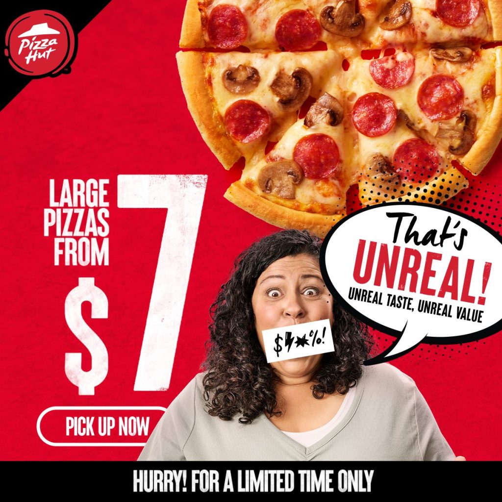 DEAL: Pizza Hut - $7 Large Hawaiian, Margherita & Americano Pizzas All ...