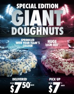 NEWS: Domino's Special Edition State of Origin Giant Doughnuts | Frugal ...