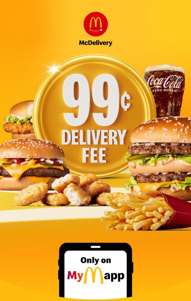 McDonald’s Offers 99c McDelivery Fee Through the MyMacca’s App | Frugal ...