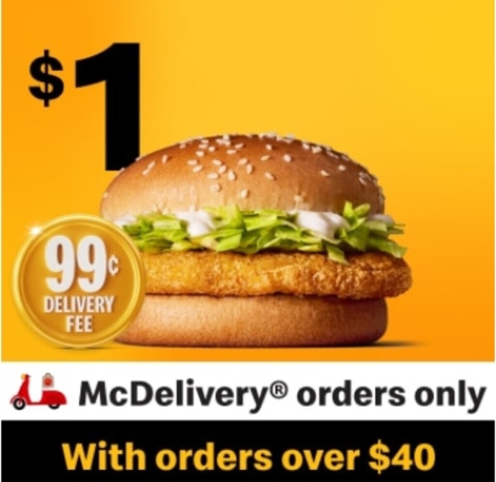 Free McChicken with $40+ McDelivery Orders via the McDonald’s App Until ...