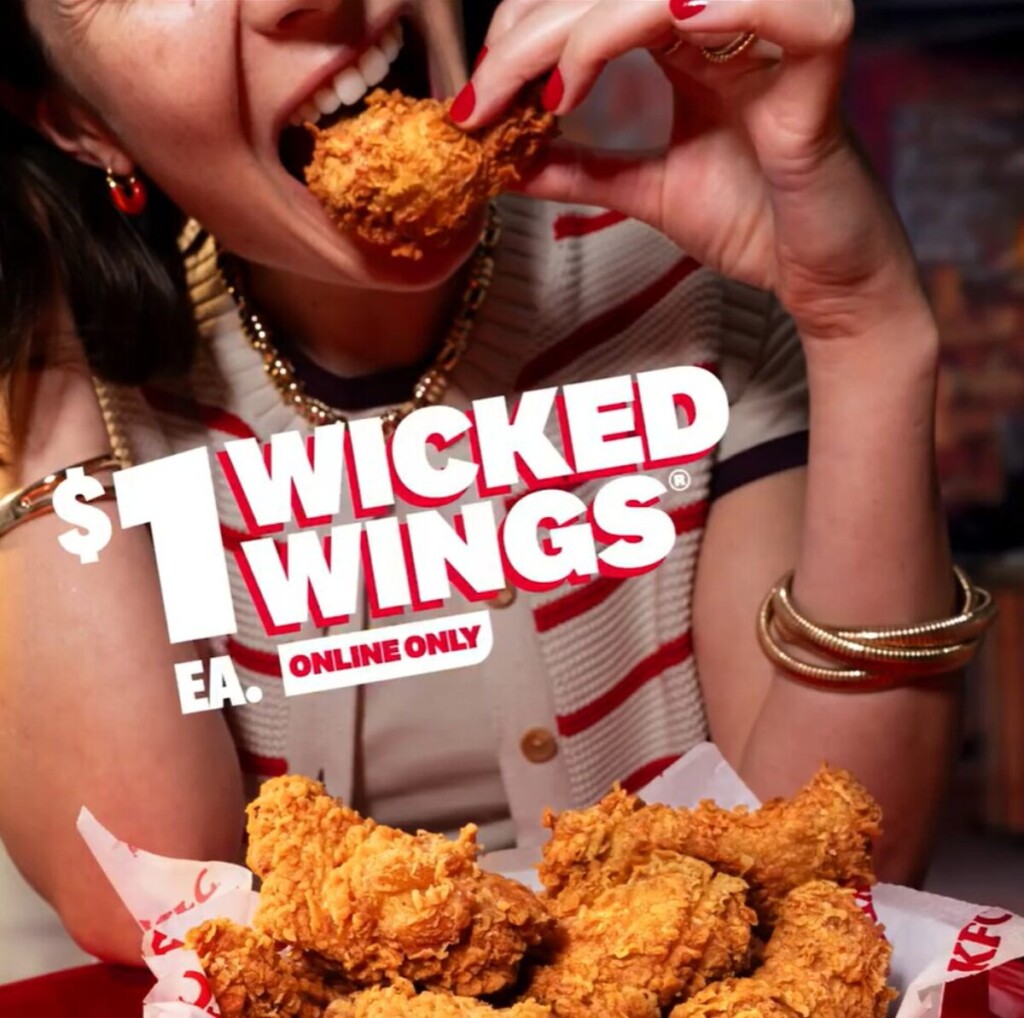 KFC $1 Wicked Wings Wednesday Is Back 25 March 2026 | Frugal Feeds