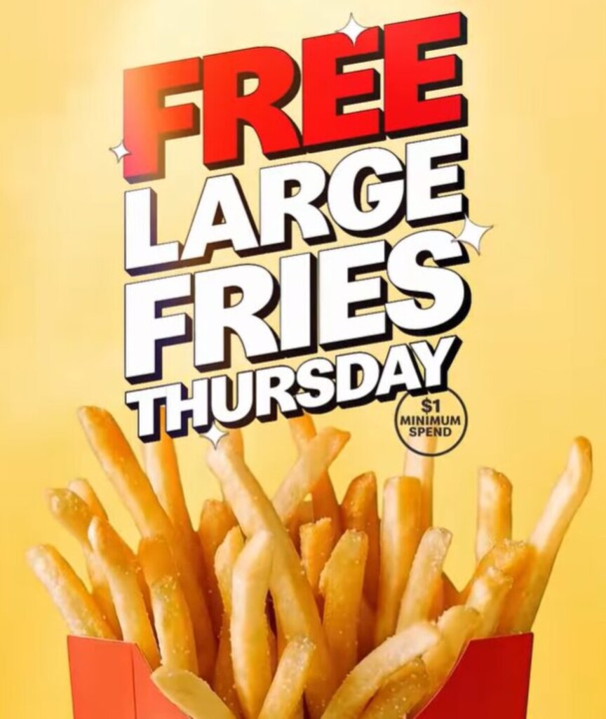 McDonald’s Introduces Free Large Fries Thursday with $1 Spend in ...