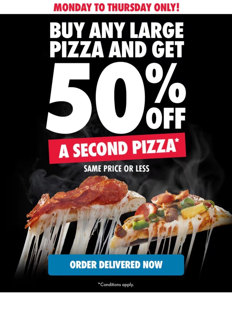 Domino’s Tuesyay Deals – $16 Large Premium, Traditional & Value Max ...
